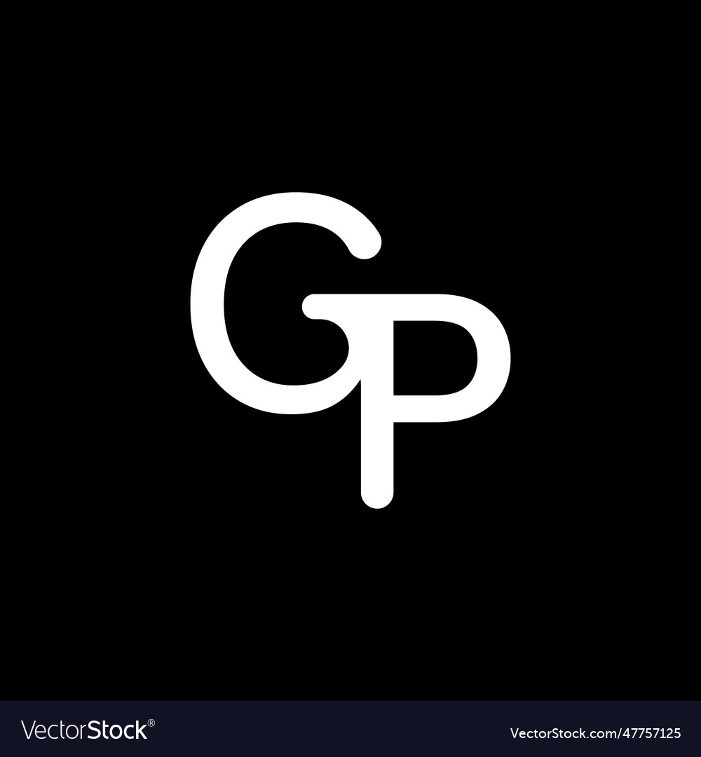 Eps10 initial letters gp or pg logo design Vector Image Eps10 initial letters gp or pg logo design Vector Image