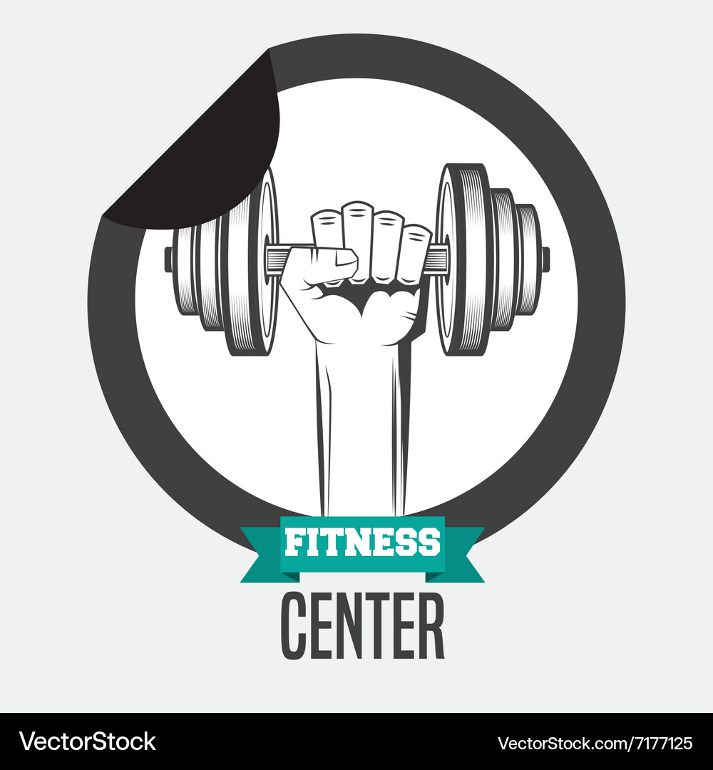 Fitness club design Royalty Free Vector Image - VectorStock