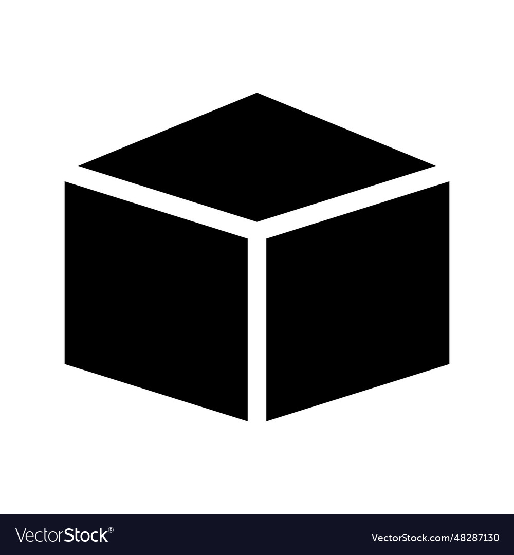 Cube icon Royalty Free Vector Image - VectorStock