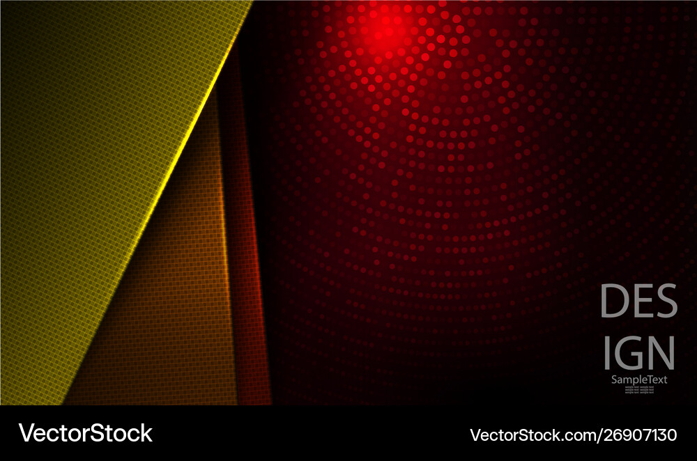 Geometric dark red design with colorful textured Vector Image