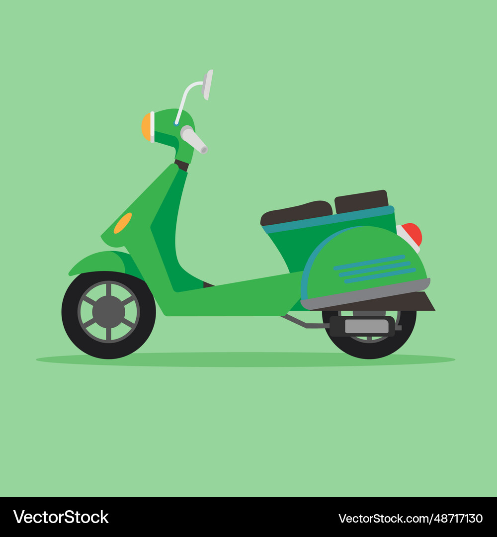 Image of gearless scooty Royalty Free Vector Image