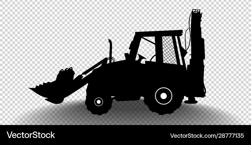 Bulldozer Silhouette