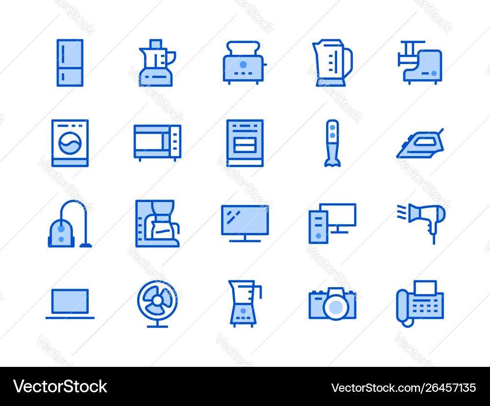 Household appliances electronics store line icon Vector Image