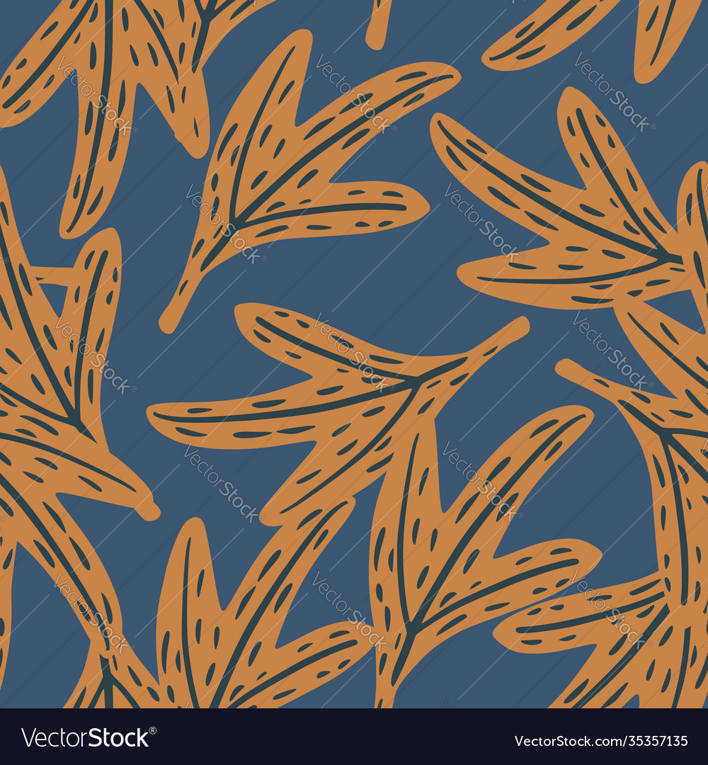 Random abstract botanic seamless pattern Vector Image
