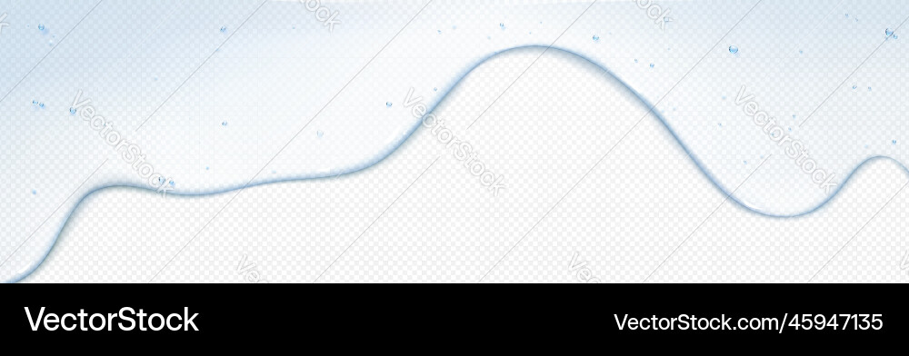 Realistic serum gel texture flow on transparent Vector Image