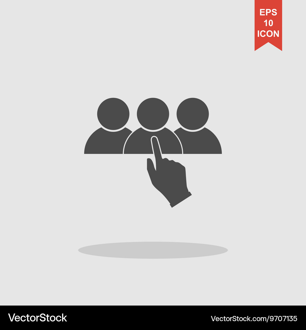 Select of good man icon Royalty Free Vector Image