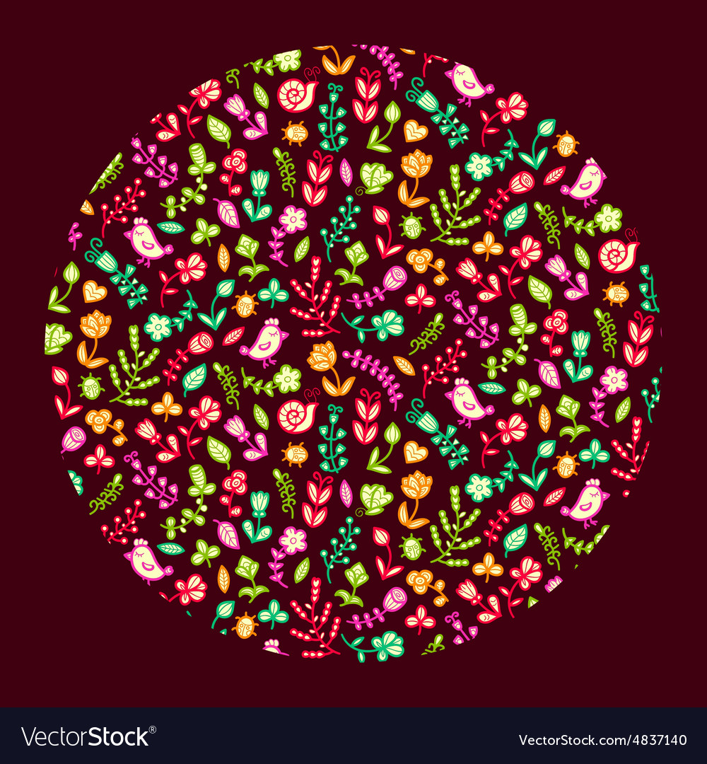 Decorative pattern design Royalty Free Vector Image