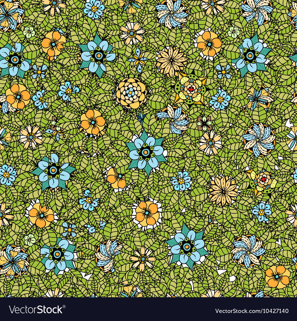 Floral patterned background Royalty Free Vector Image