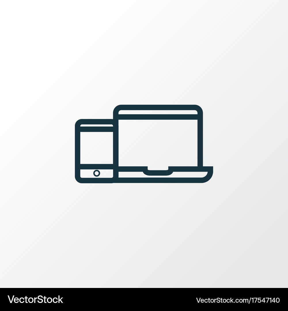 Gadget outline symbol premium quality isolated Vector Image