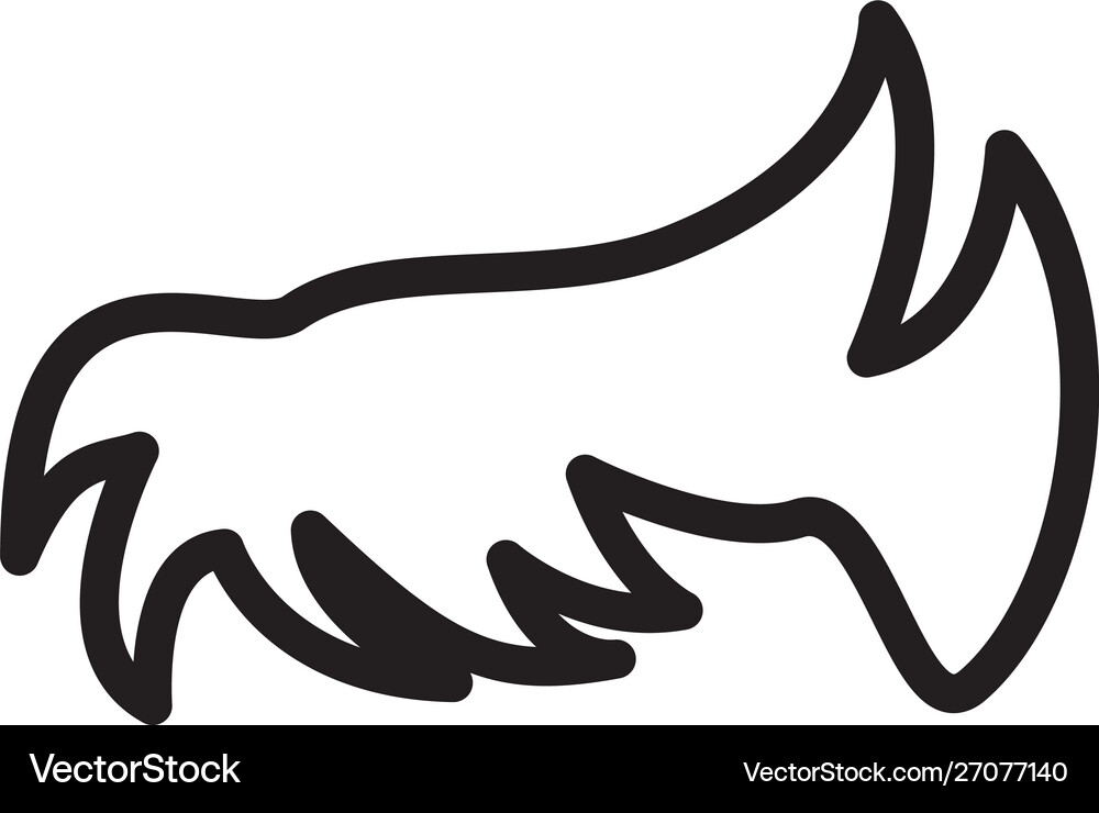 Hair graphic design template isolated Royalty Free Vector