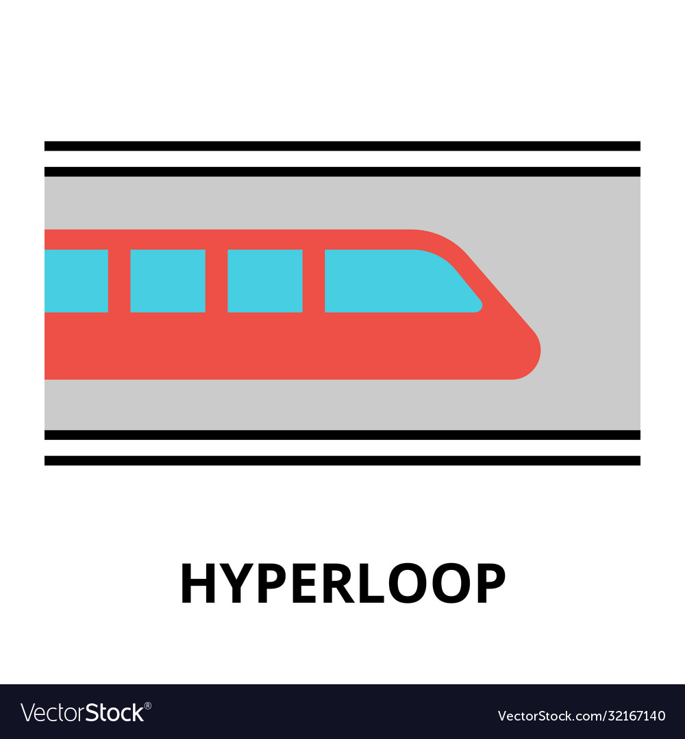 Icon future technology - hyperloop Royalty Free Vector Image