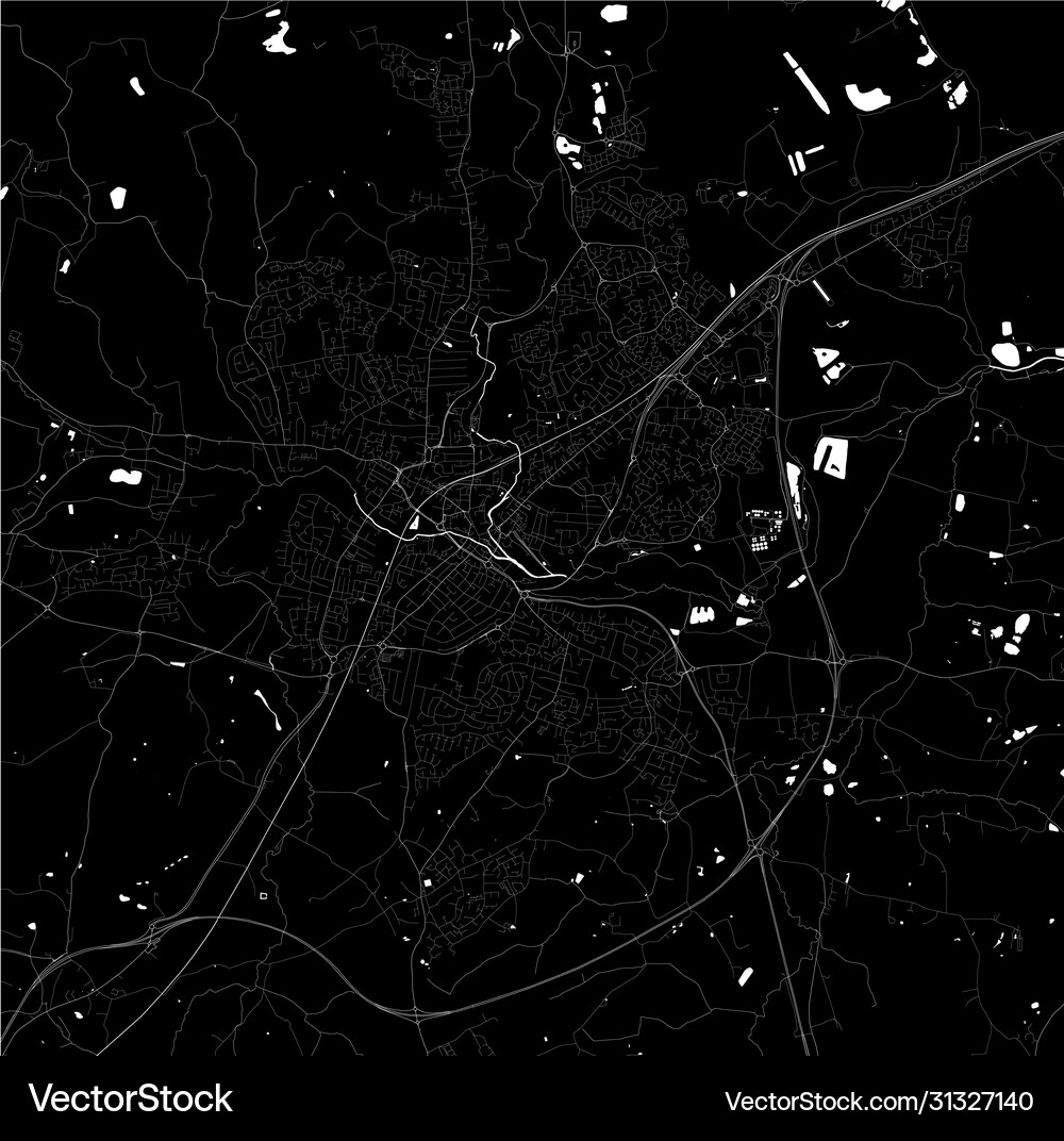 Map city chelmsford england uk Royalty Free Vector Image