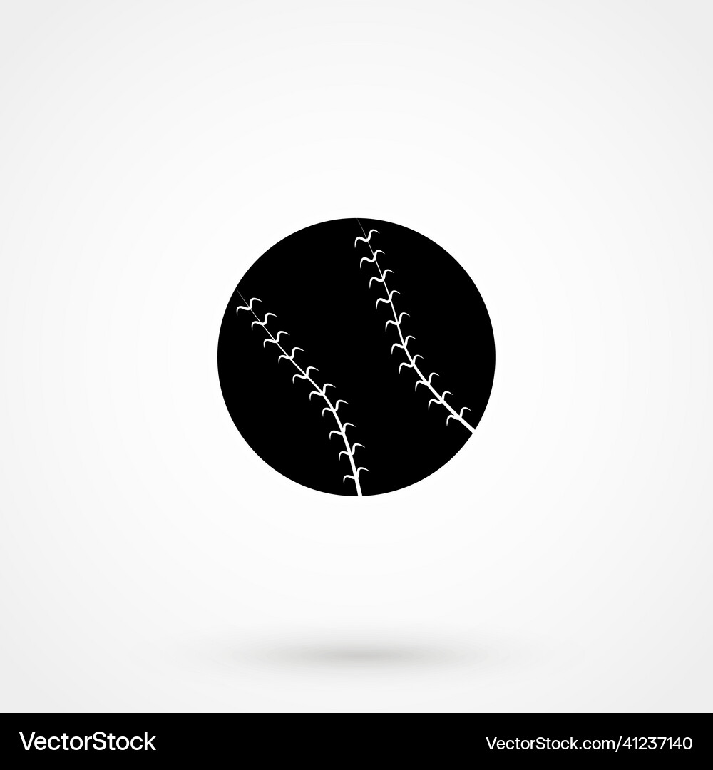 Pictograph ball baseball icon Royalty Free Vector Image