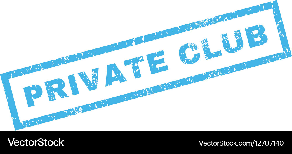 Private club rubber stamp Royalty Free Vector Image