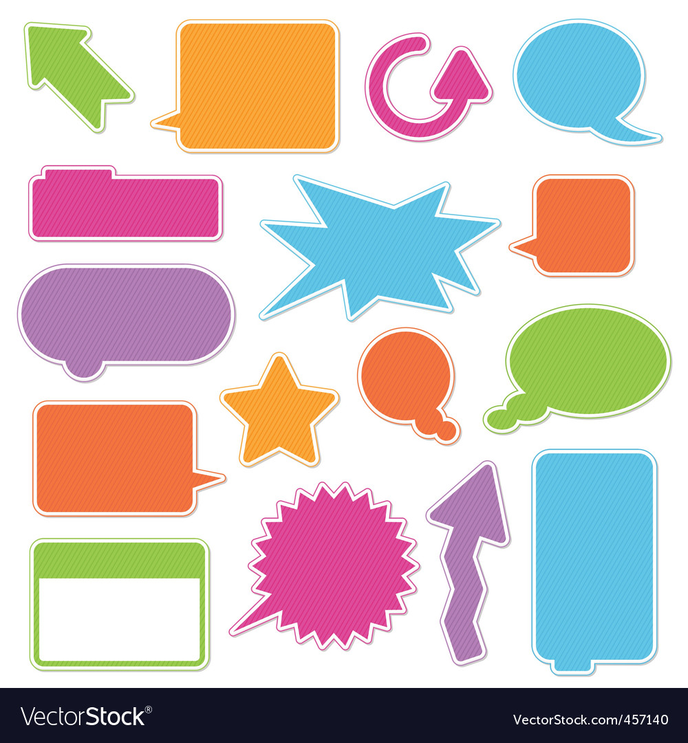 Text boxes Royalty Free Vector Image - VectorStock