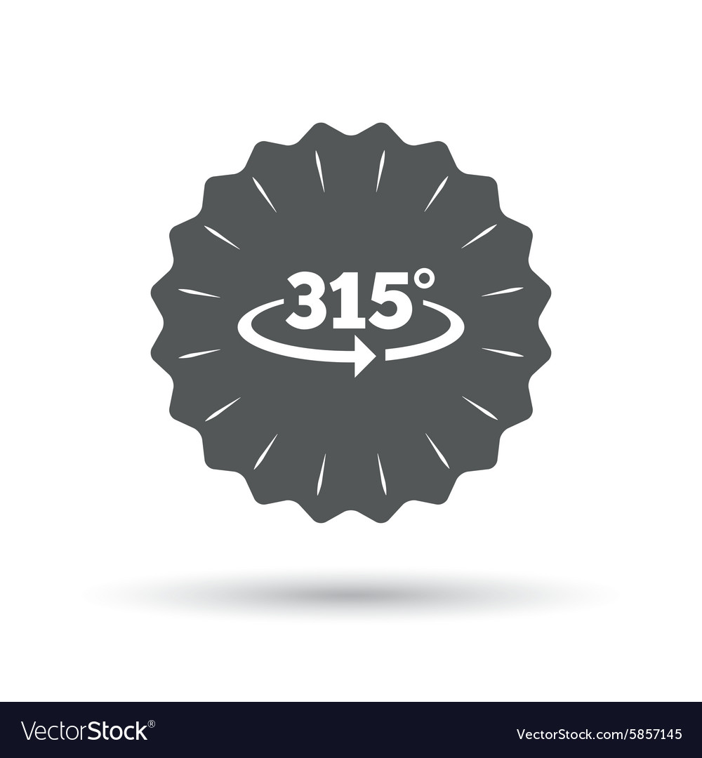 Angle 315 degrees sign icon geometry math symbol Vector Image Angle 315 degrees sign icon geometry math symbol Vector Image