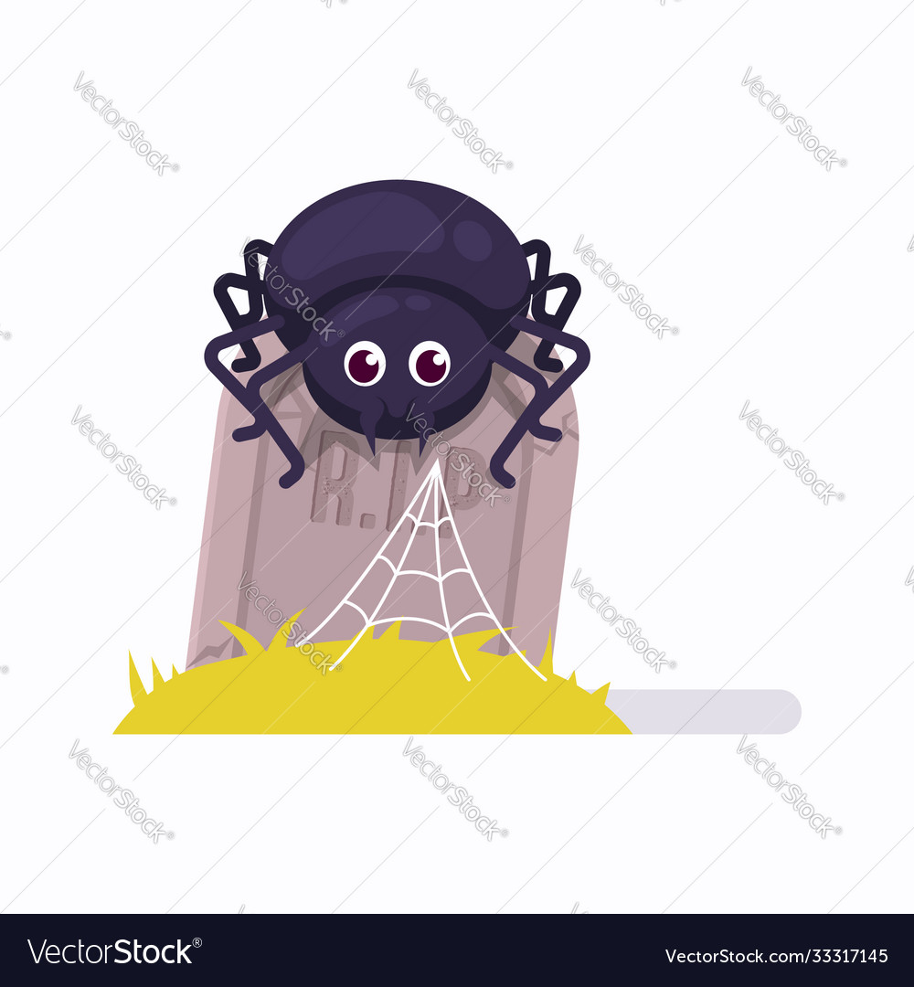 Cute spider Royalty Free Vector Image - VectorStock
