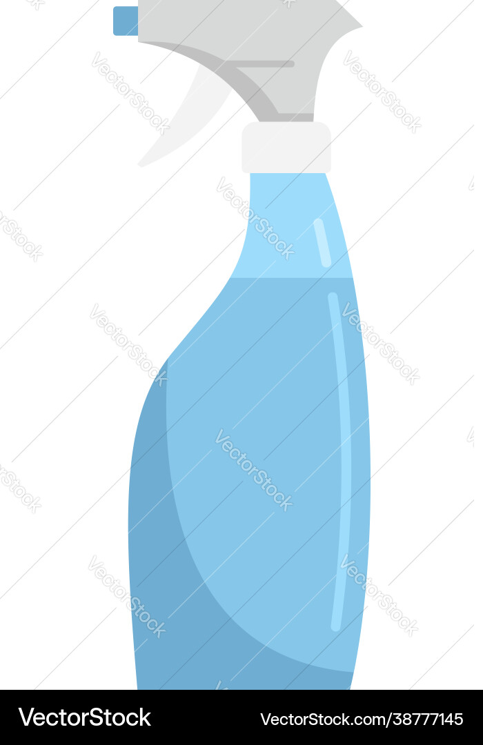 Disinfectant spray bottle icon flat isolated Vector Image