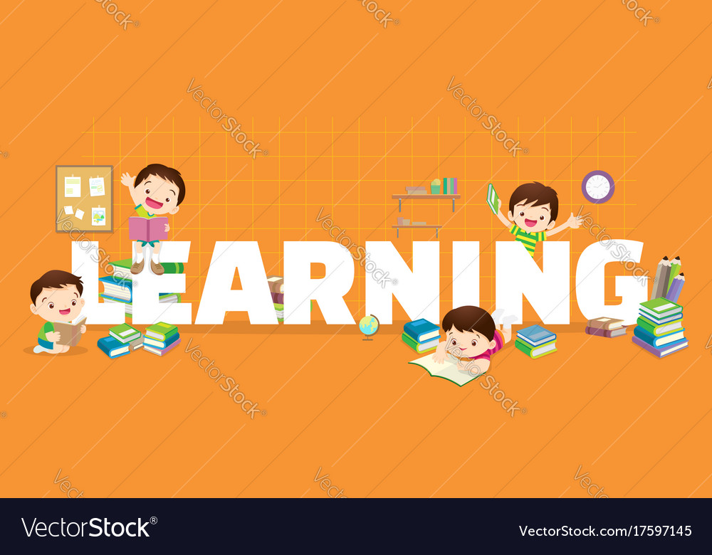 Learning concept Royalty Free Vector Image - VectorStock