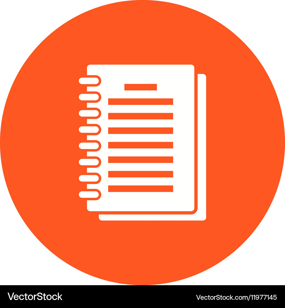 Notepad Royalty Free Vector Image - VectorStock