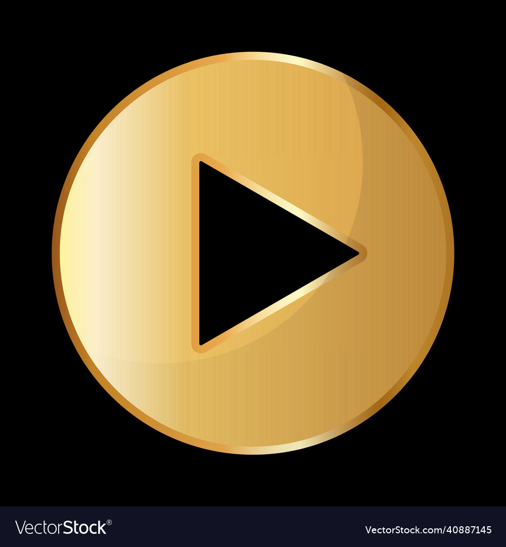 Play sign icon internet button Royalty Free Vector Image