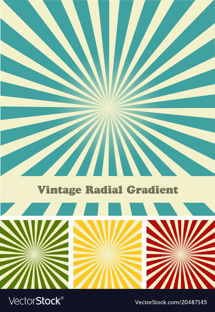 Retro rays comic background raster gradient Vector Image