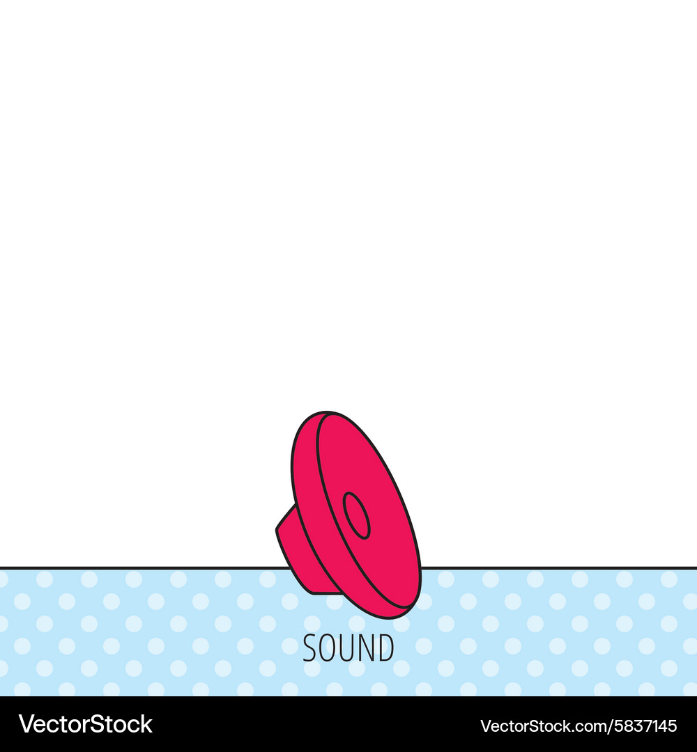 Sound icon audio speaker sign Royalty Free Vector Image