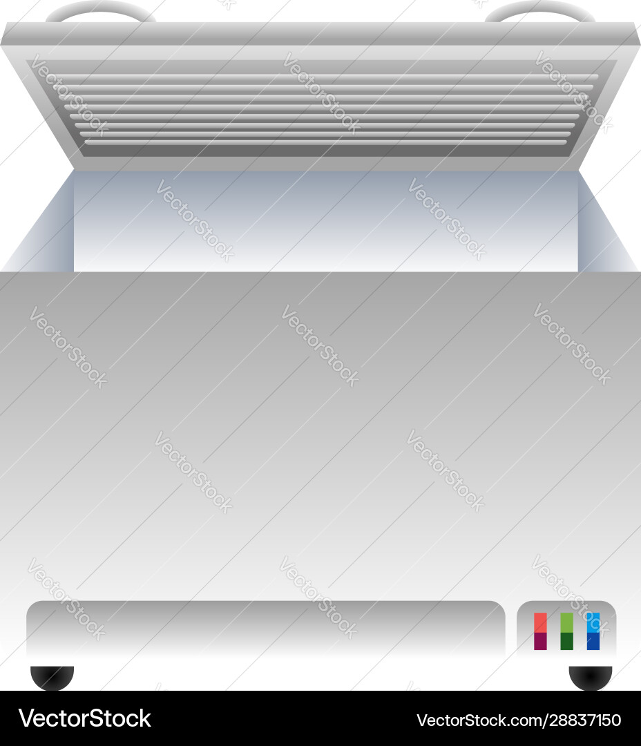 Freezer icon cartoon style Royalty Free Vector Image