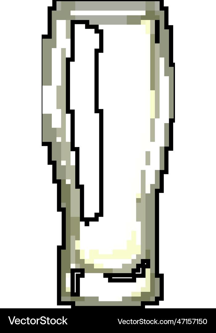 Pub beer glass game pixel art Royalty Free Vector Image
