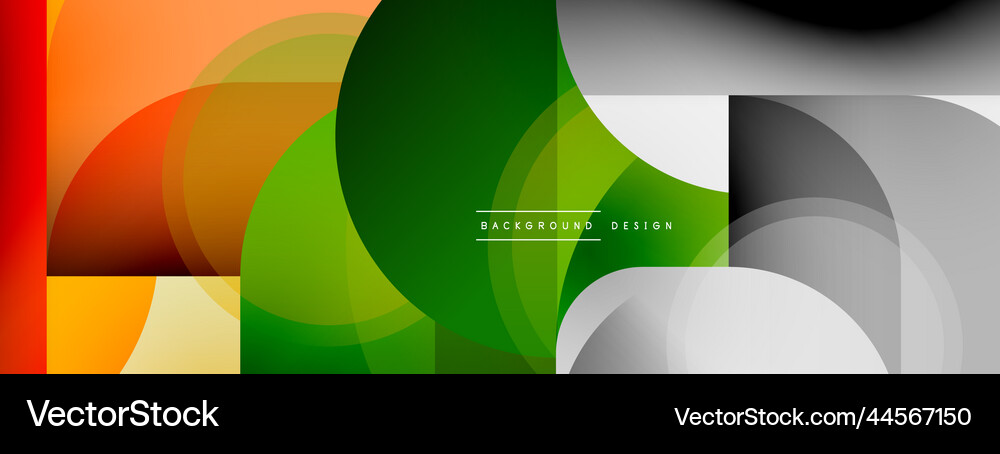 Round triangle shapes lines and circles geometric Vector Image