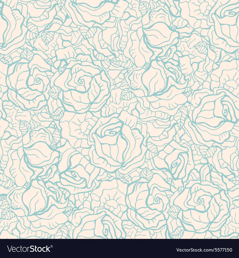 Seamless roses pattern Royalty Free Vector Image