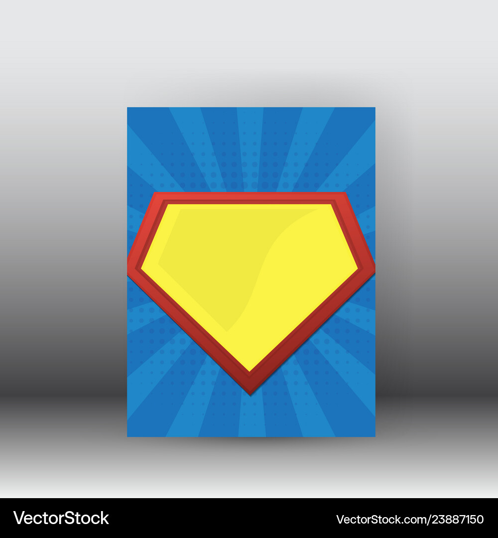 Superman poster and brochure design Royalty Free Vector