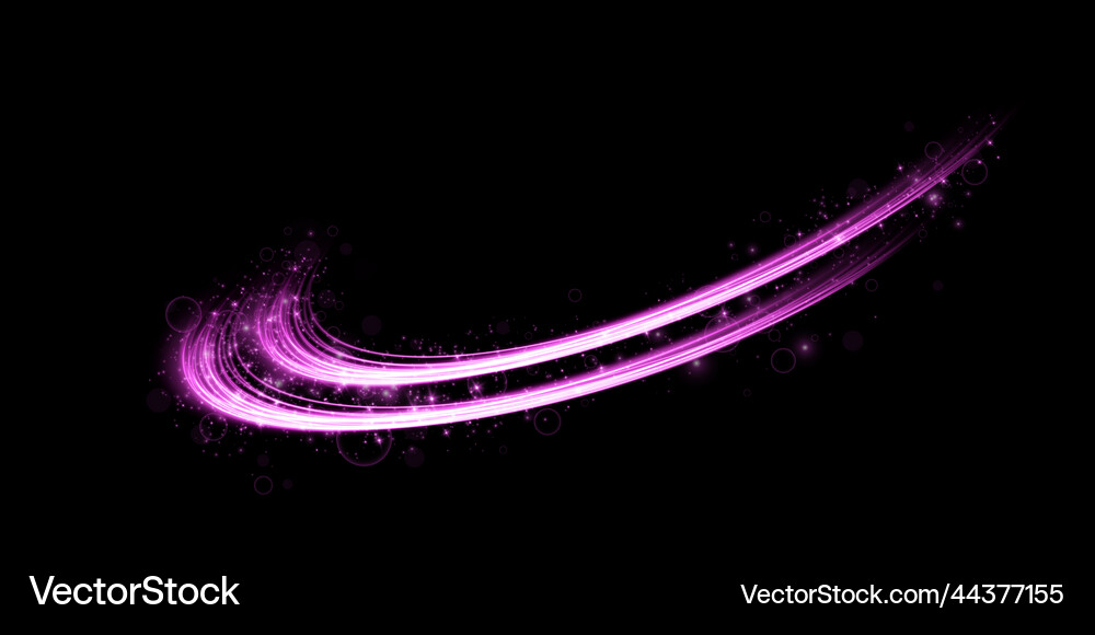 Abstract light lines of movement and speed Vector Image