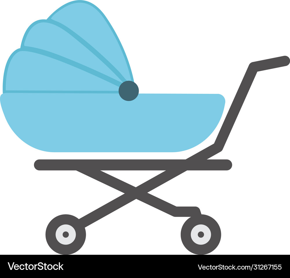 Baby cart icon design template isolated Royalty Free Vector
