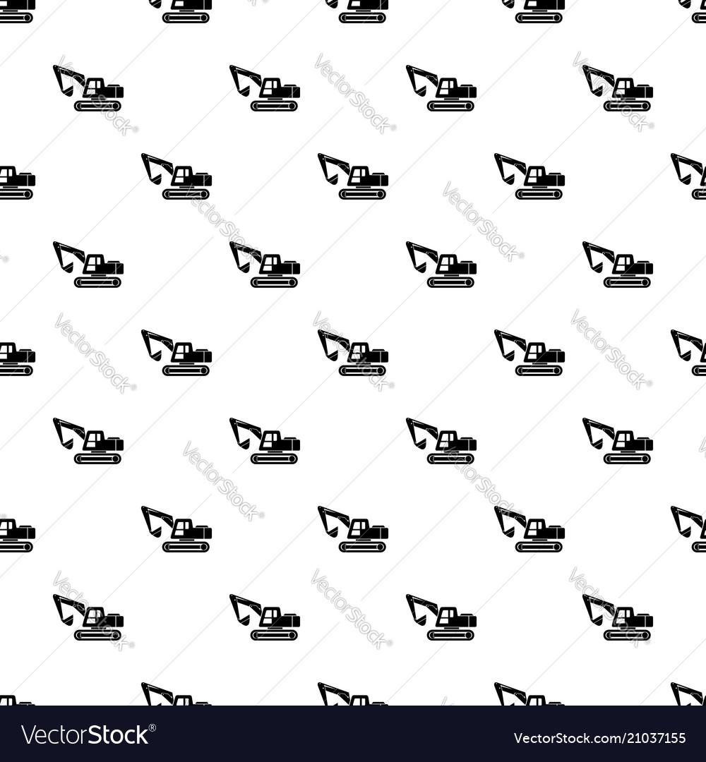 Digging machine icon simple style Royalty Free Vector Image