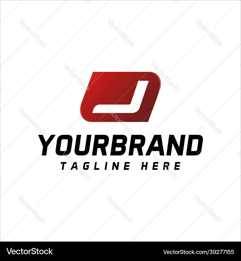 Letter j graphic alphabet symbol Royalty Free Vector Image