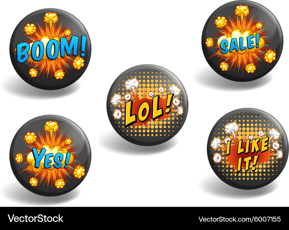Set of black badges with text Royalty Free Vector Image