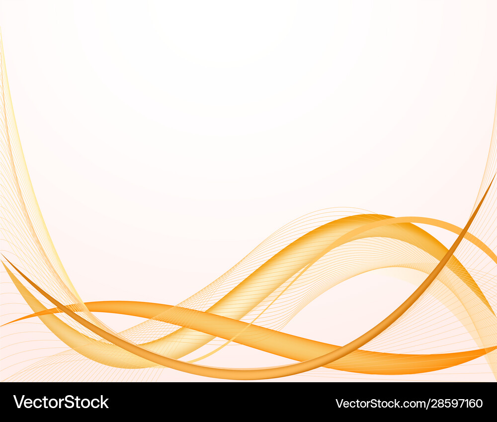 Abstract golden wave background decor design illu Vector Image