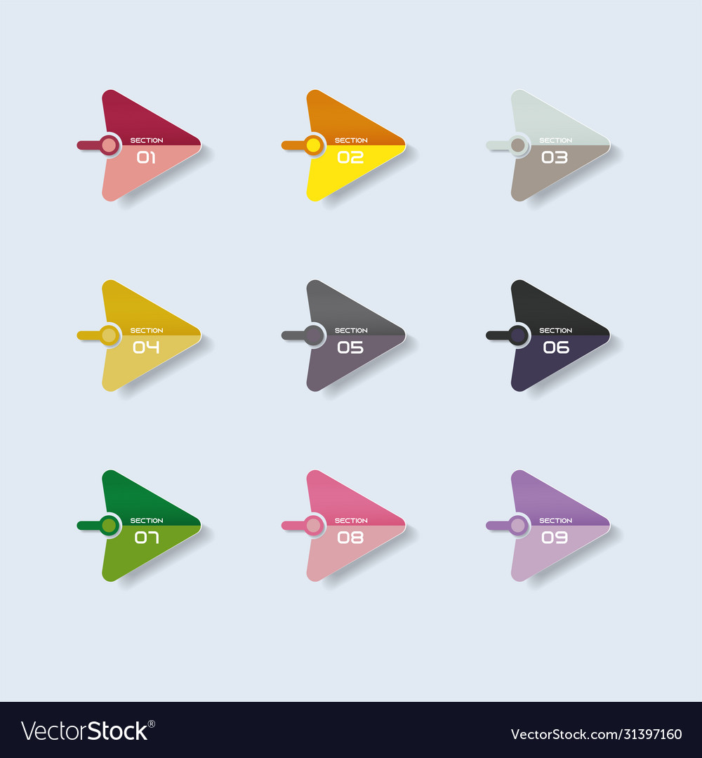 Arrow step icon2 Royalty Free Vector Image - VectorStock