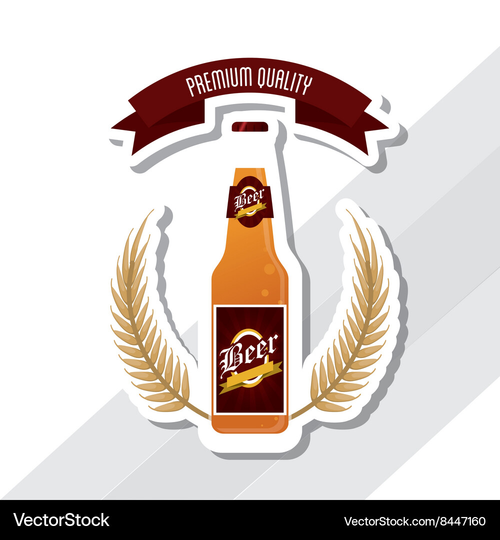 Beer icon design editable Royalty Free Vector Image
