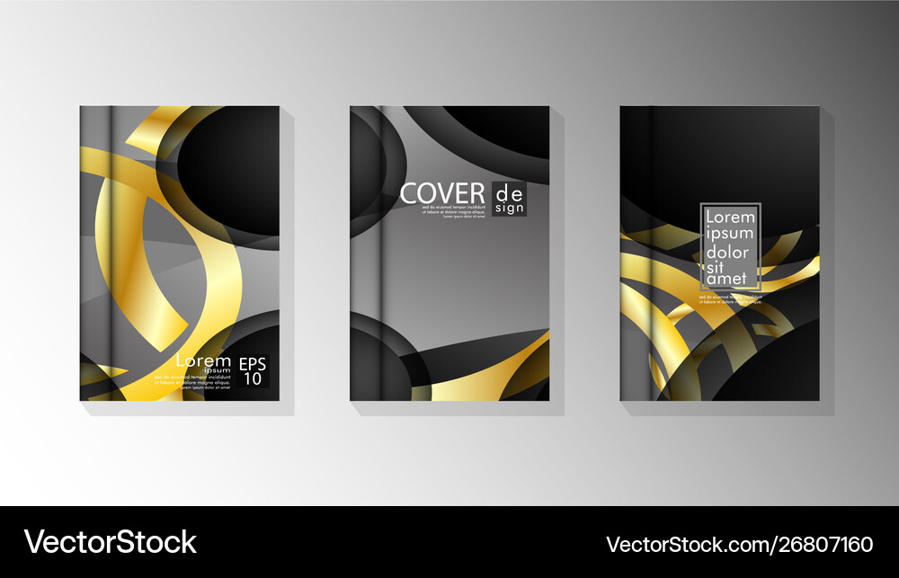 Collection book cover backgrounds eps 10 design Vector Image