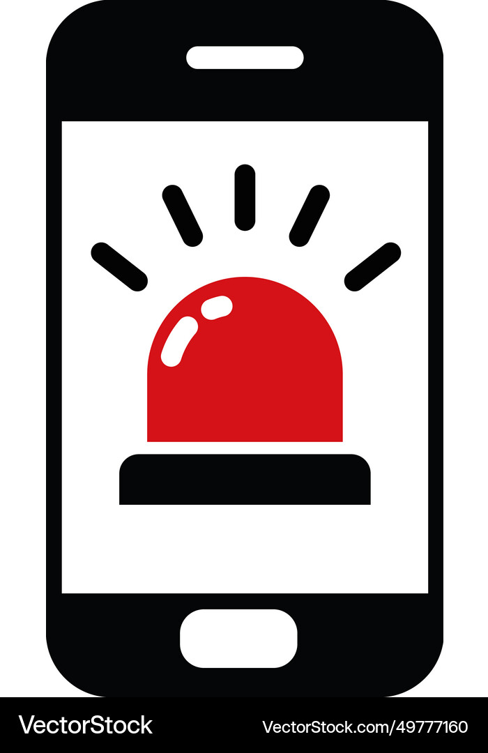 Earthquake phone app icon Royalty Free Vector Image