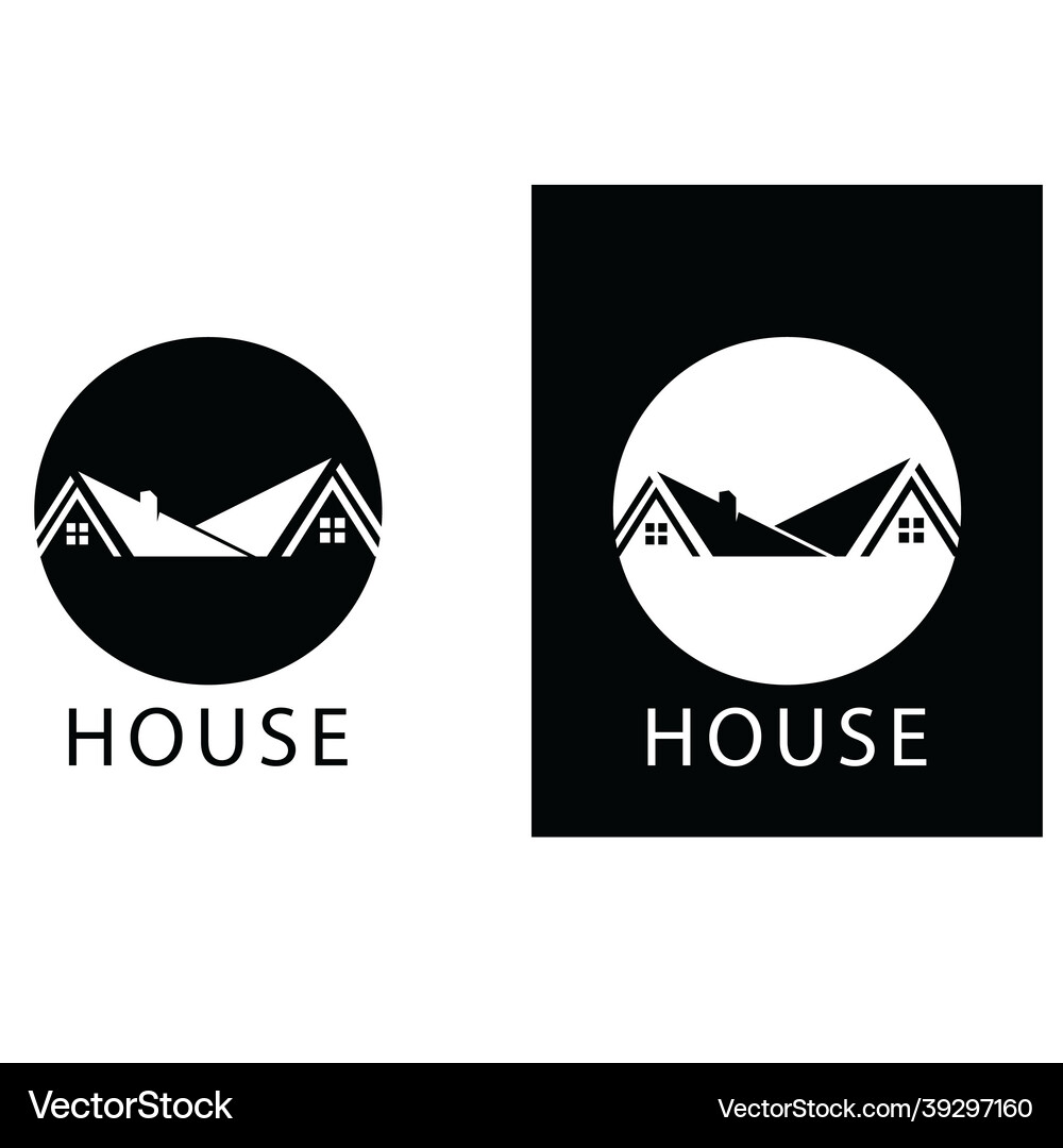House logo and symbol image Royalty Free Vector Image