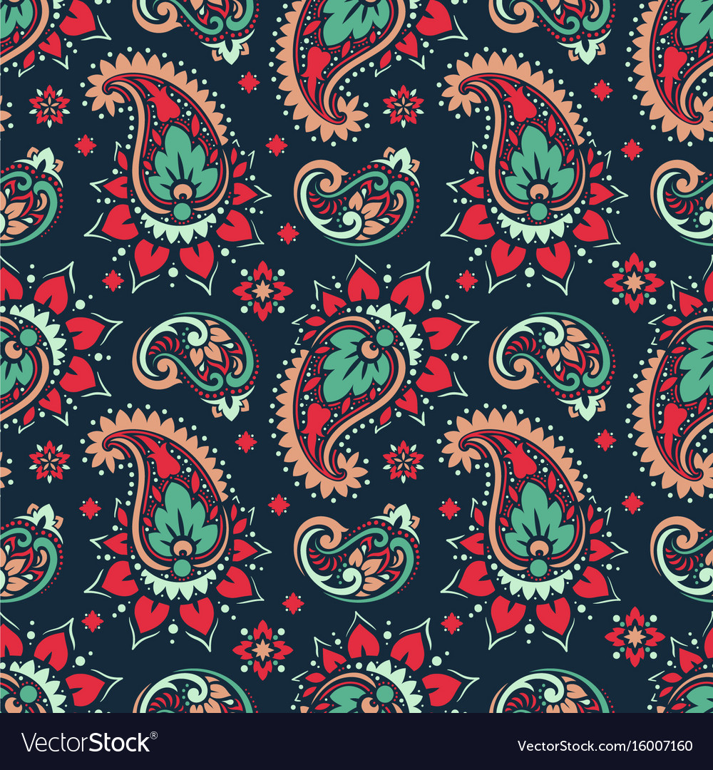 Seamless paisley pattern Royalty Free Vector Image Seamless paisley pattern Royalty Free Vector Image