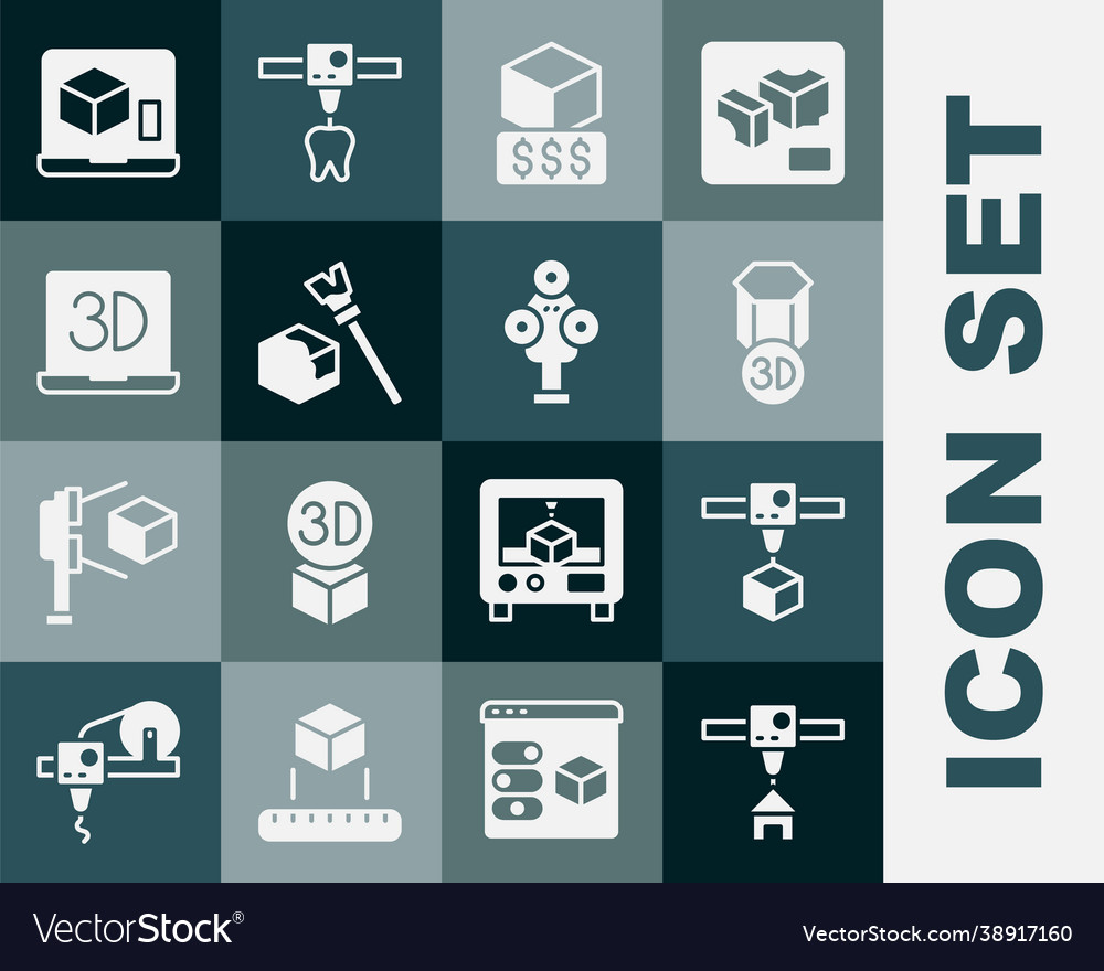 Set 3d Printer House Cube Services Isometric Vector Image set-3d-printer-house-cube-services-isometric-vector-image