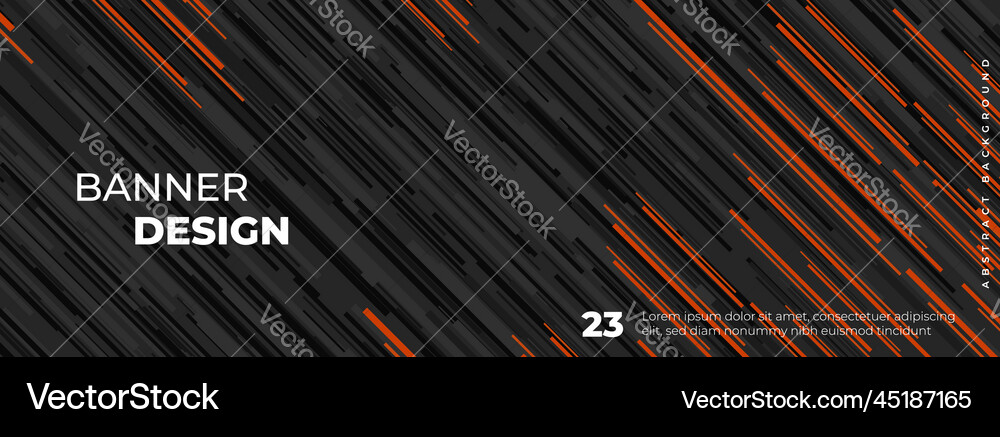 Dark grey abstract tech modern sport banner design
