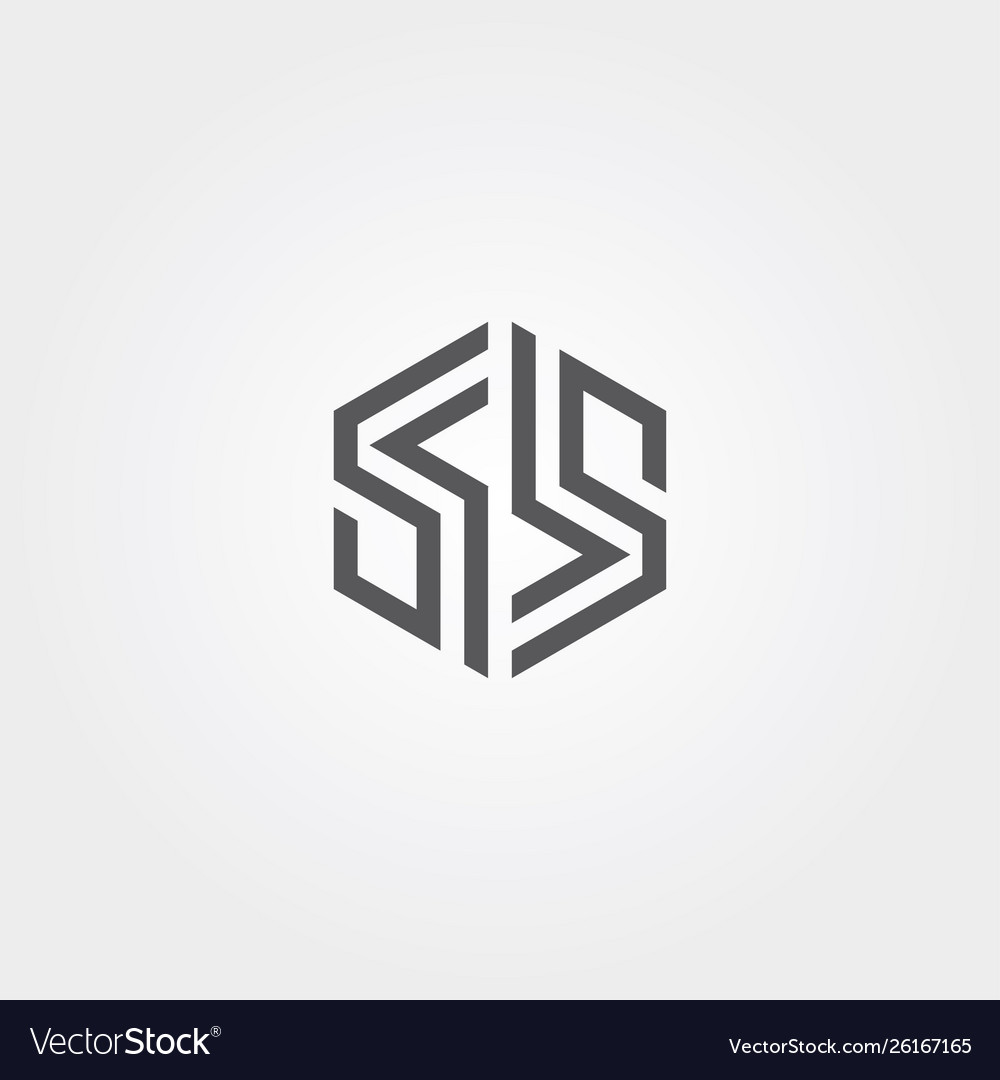 Initial s logo template Royalty Free Vector Image