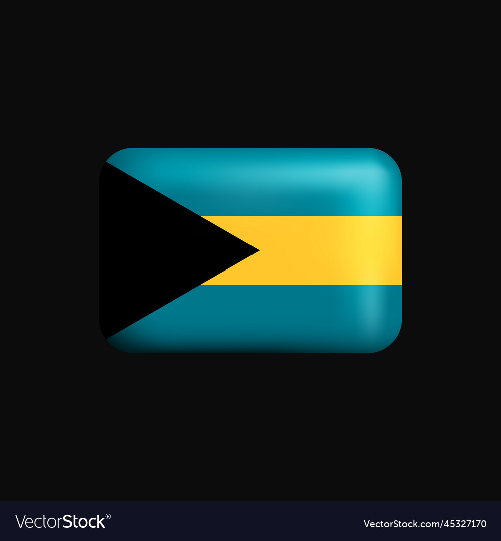 Bahamas flag 3d icon national flag Royalty Free Vector Image