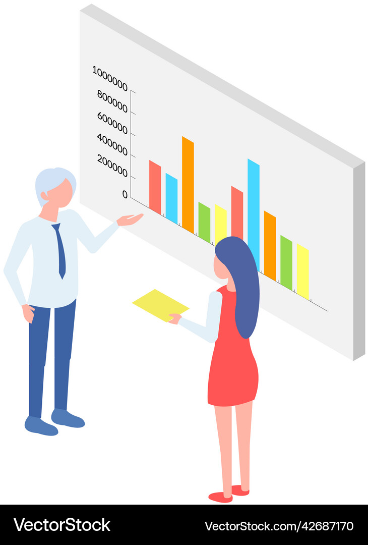 Business people communicating in office discuss Vector Image