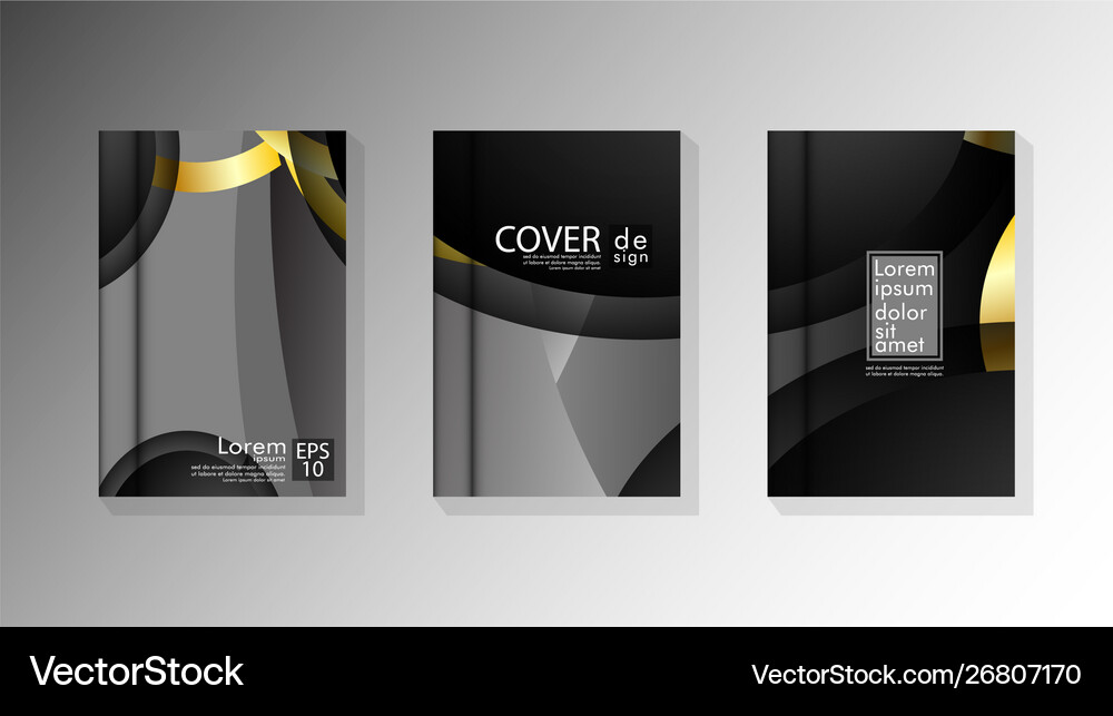 Collection book cover backgrounds eps 10 design Vector Image